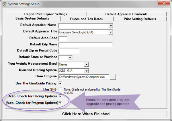SystemSetup - Gemworld International